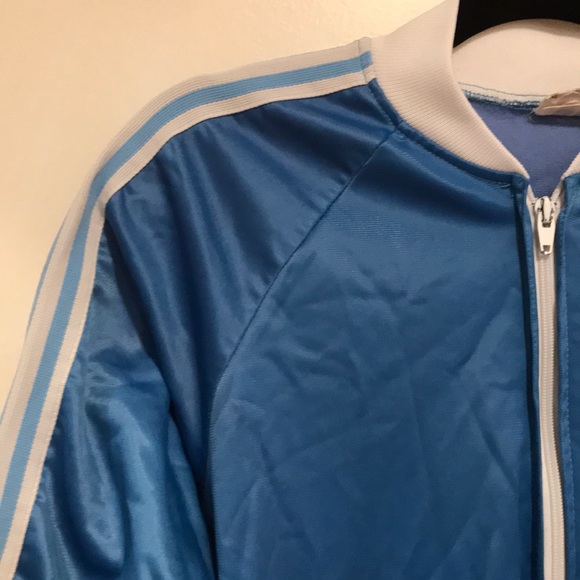 BONNIE | Jackets & Coats | Vintage Retro Blue Track Jacket | Poshmark